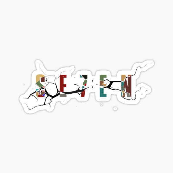 "SEVEN" Sticker for Sale by turquoisethings | Redbubble