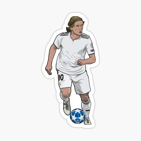 "Luka Modric Real Madrid" Sticker for Sale by Cartmaxx | Redbubble