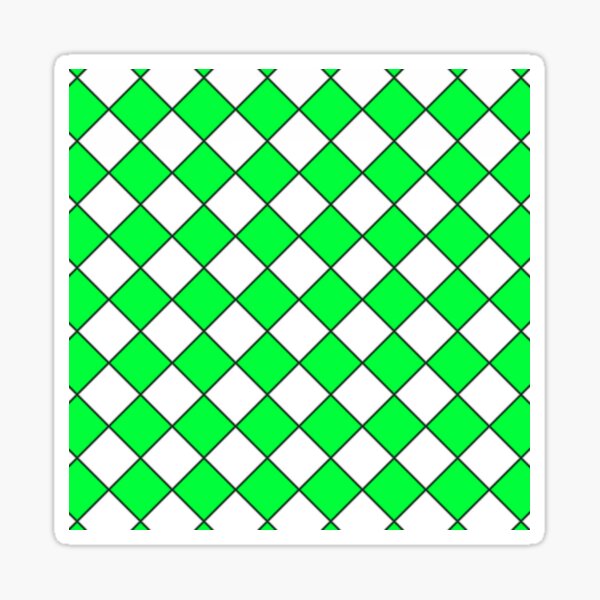 "Checkered Diamonds" Sticker for Sale by TotallyRetroArt | Redbubble