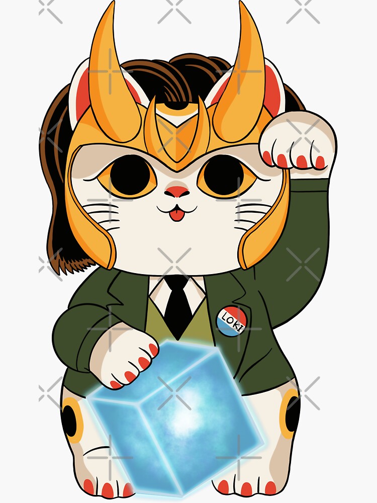 "Loki cat" Sticker for Sale by ppmid | Redbubble