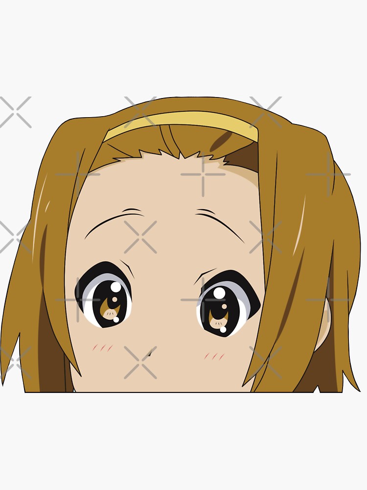 "Ritsu tainaka peeker" Sticker for Sale by Akuma-san | Redbubble