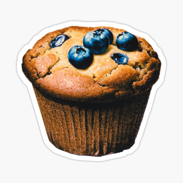"Blueberry muffin " Sticker for Sale by Woodchucky | Redbubble