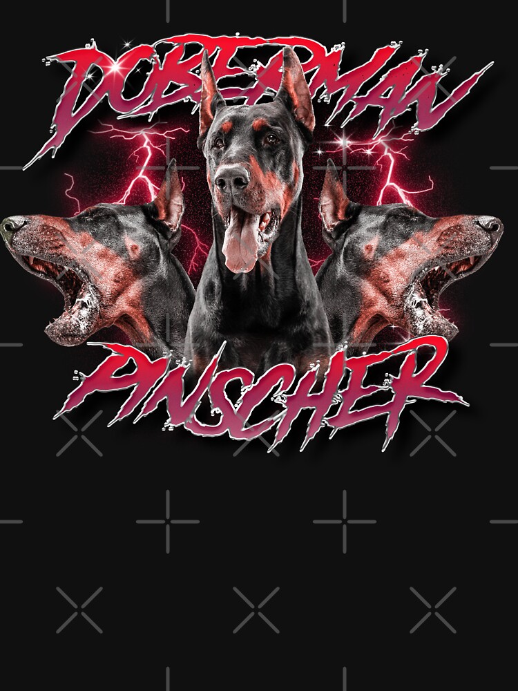 "Doberman Pinscher Streetwear Bootleg Rap 90s" T-shirt for Sale by TrashLIT | Redbubble ...