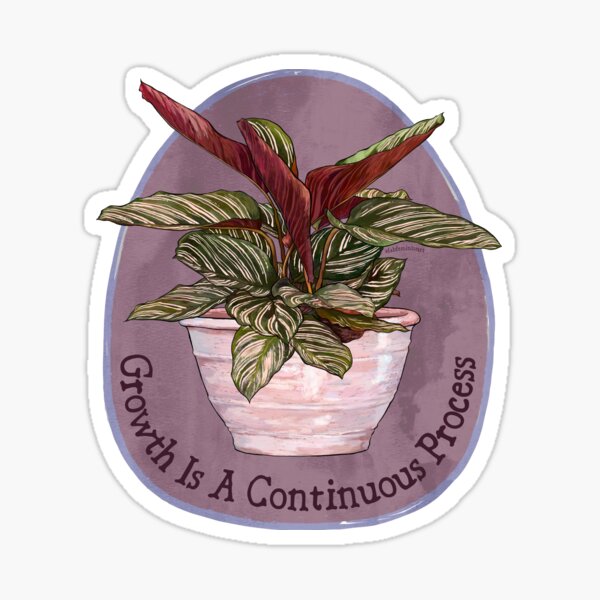 "Growth Is A Continuous Process" Sticker for Sale by fabfeminist ...