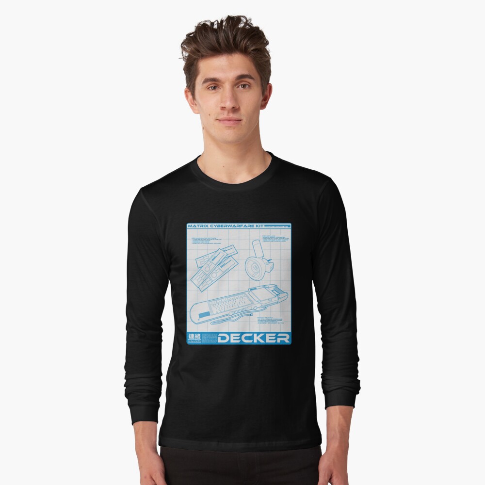 "Shadowrun - Decker Shirt (Version 1)" Sticker for Sale by ...