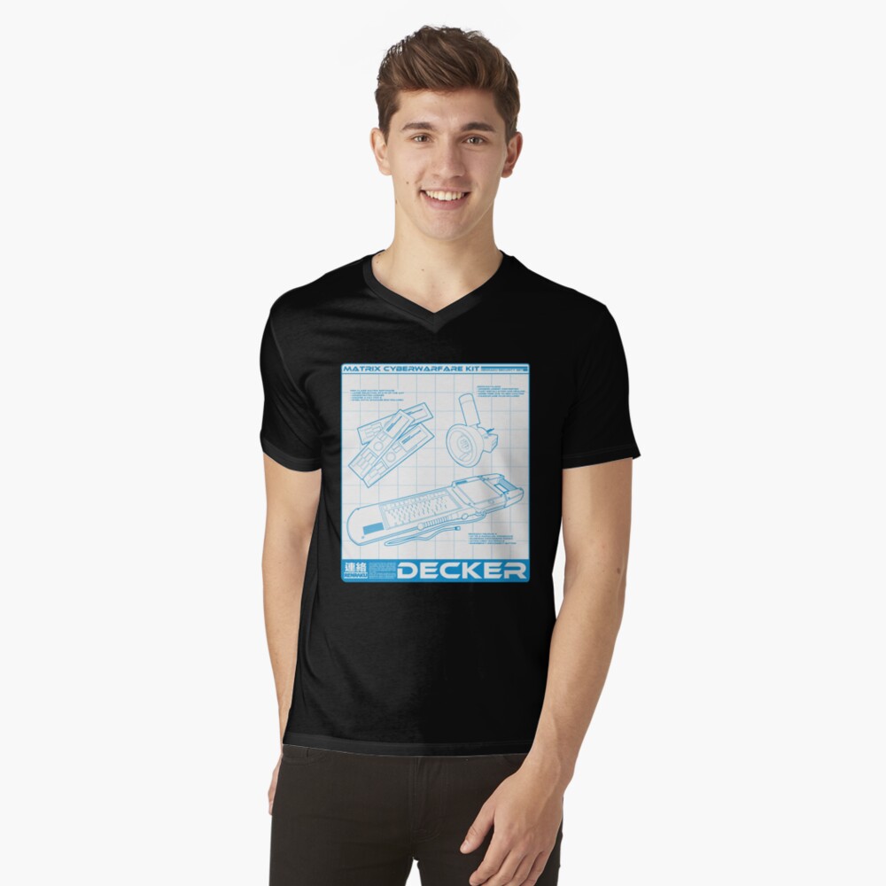 "Shadowrun - Decker Shirt (Version 1)" Sticker for Sale by ...