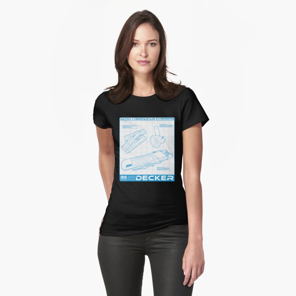 "Shadowrun - Decker Shirt (Version 1)" Sticker for Sale by ...