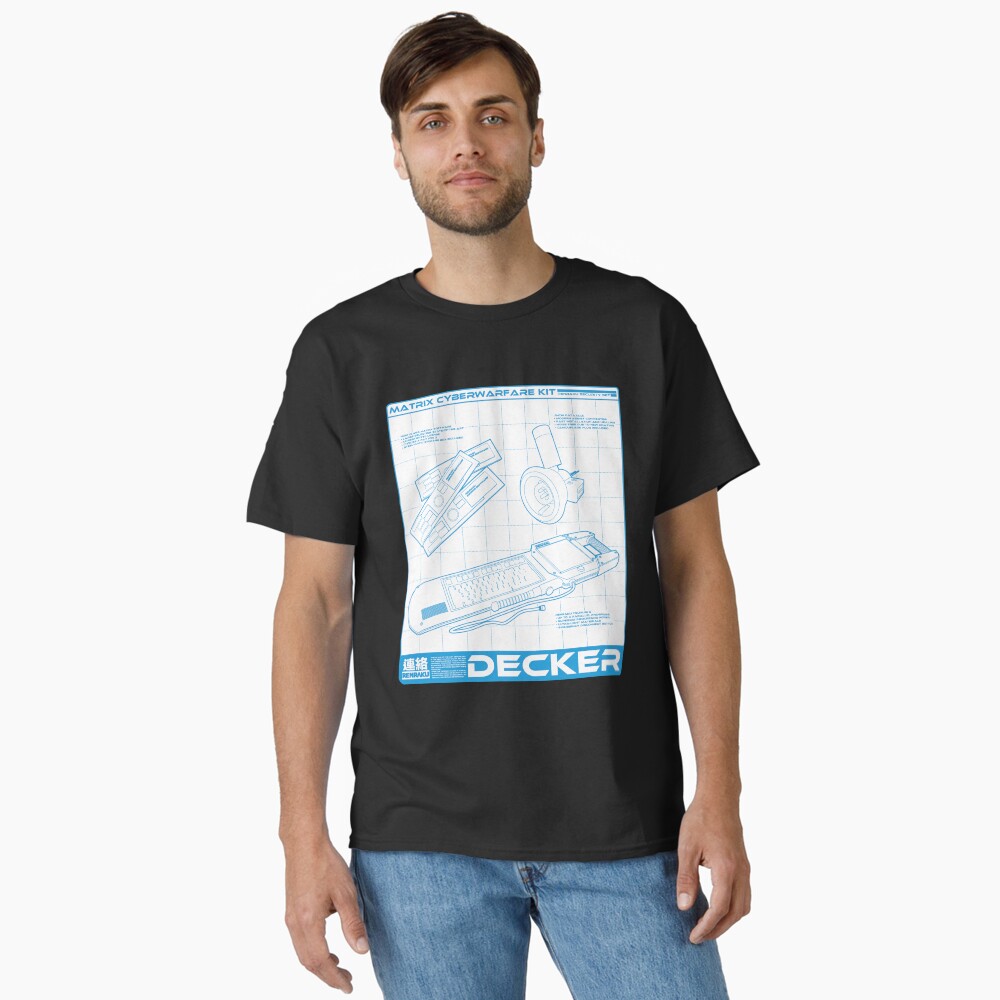 "Shadowrun - Decker Shirt (Version 1)" Sticker for Sale by ...