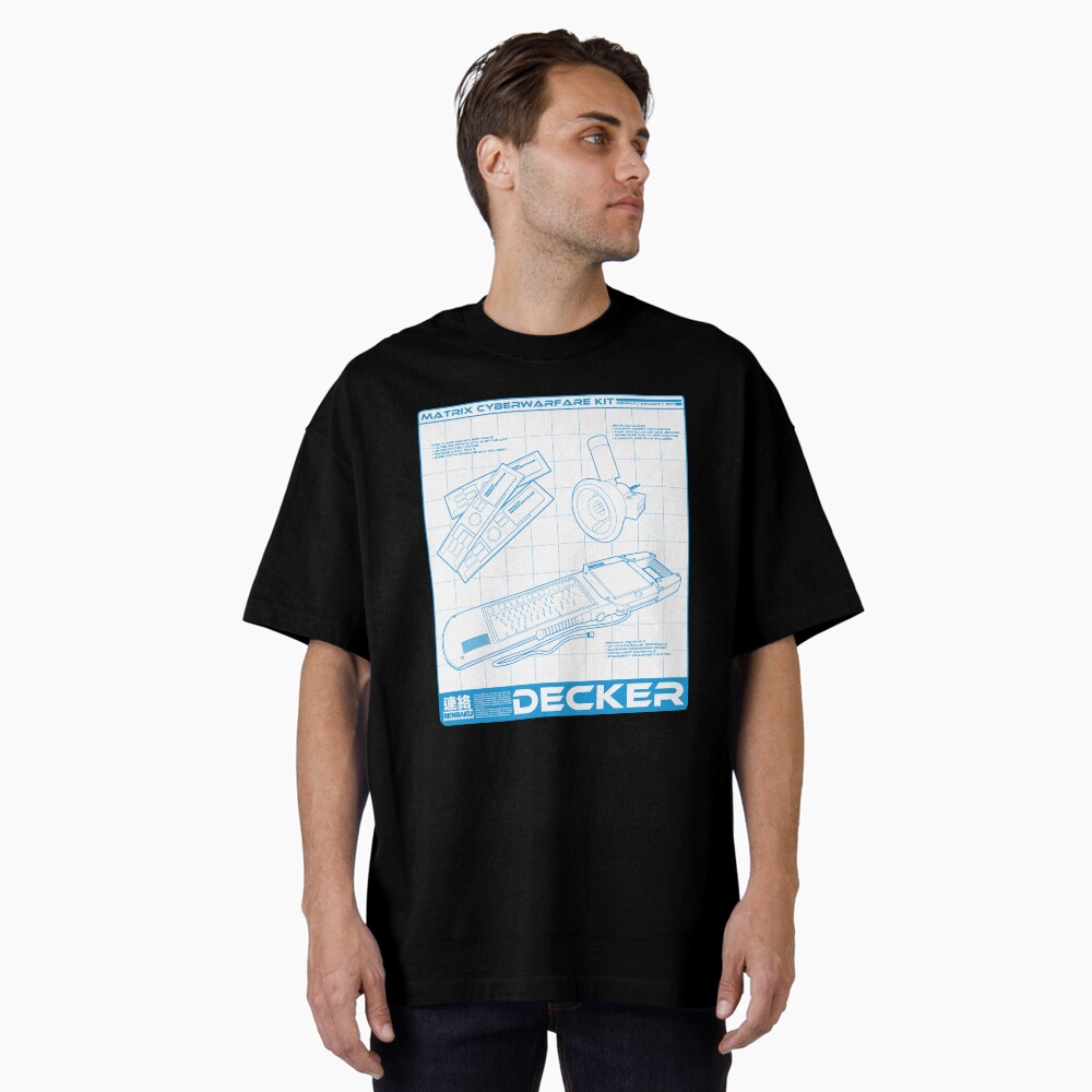 "Shadowrun - Decker Shirt (Version 1)" Sticker for Sale by ...