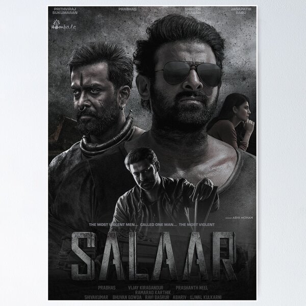 "Prabhas Salaar Digital Art" Poster for Sale by Abhitha Mohan | Redbubble