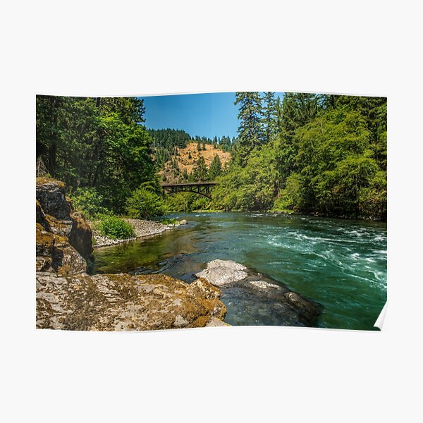 "Historic Mott Bridge" Poster by GeorgeBuxbaum | Redbubble