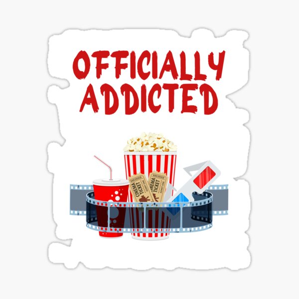 "OFFICIALLY ADDICTED" Sticker for Sale by MJ96-PRO | Redbubble