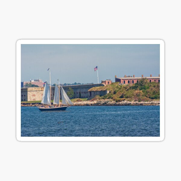 "Two Mast Clipper Ship" Sticker for Sale by Ruthie33 | Redbubble