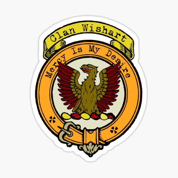 "Wishart Clan Surname crest" Sticker for Sale by ljrigby | Redbubble