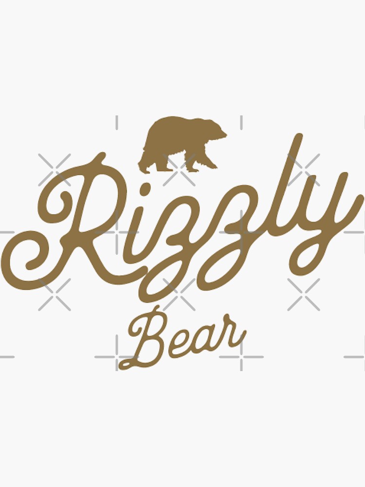 "Rizzly Bear" Sticker for Sale by Designs-God | Redbubble