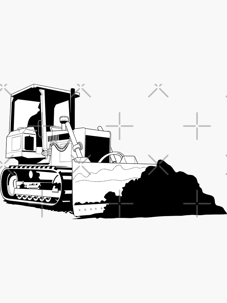 "Bulldozer" Sticker for Sale by Father-of-Time | Redbubble