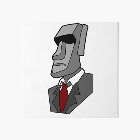 "Sigma Stone Face" Art Board Print for Sale by Galaxy-Gallery | Redbubble