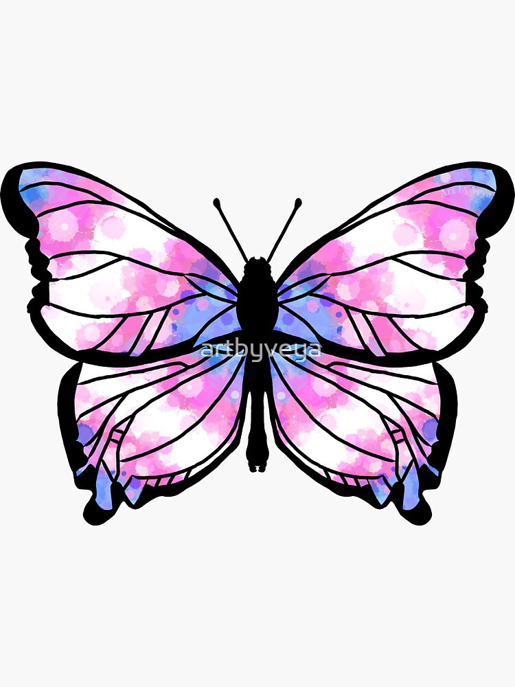 "Copy of Trans butterfly " Sticker for Sale by artbyveya | Redbubble