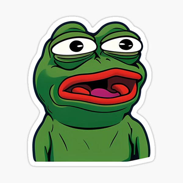"Pepe Shock" Sticker for Sale by Nodrazir | Redbubble