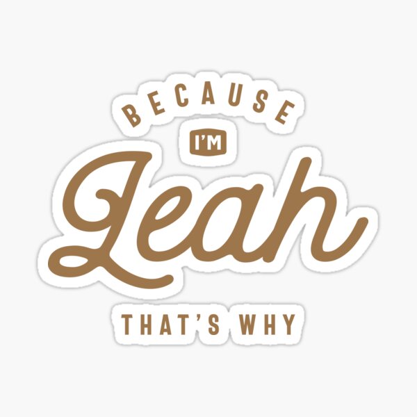 "Leah Name Personalized Birthday Name Leah " Sticker for Sale by ...