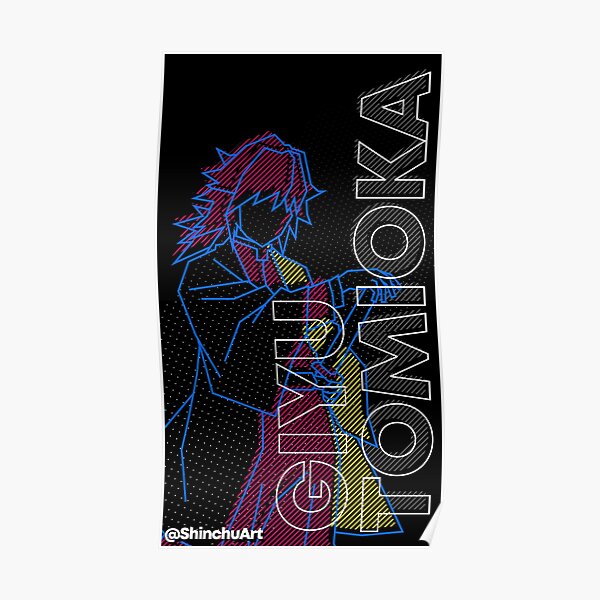 "Giyu Tomioka [Neon Shadow Art Style]" Poster for Sale by Shinchu-art ...