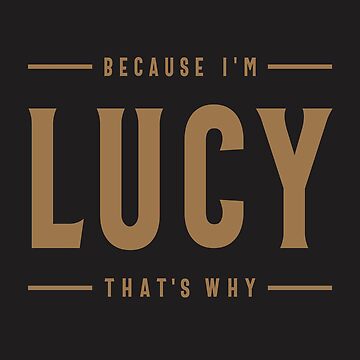 "Lucy Name Personalized Birthday Name Lucy" Sticker for Sale by ...