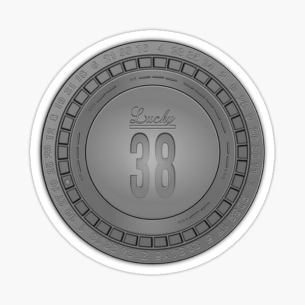 "Fallout Lucky 38 platinum chip" Sticker for Sale by alliyshop | Redbubble