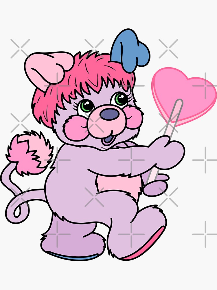 "Purple Vintage 80s Popple" Sticker for Sale by brittanykald | Redbubble