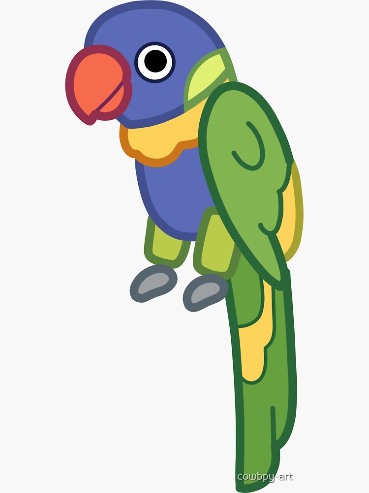 "Bluey Parrot" Sticker for Sale by cowbpy-art | Redbubble