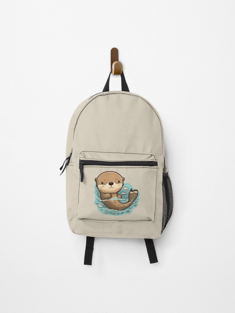 "Cute otter on the water" Backpack for Sale by CutePlanetEarth | Redbubble