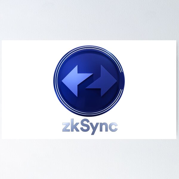 "zkSync logo and coin with font. " Poster for Sale by ColorCube1 ...