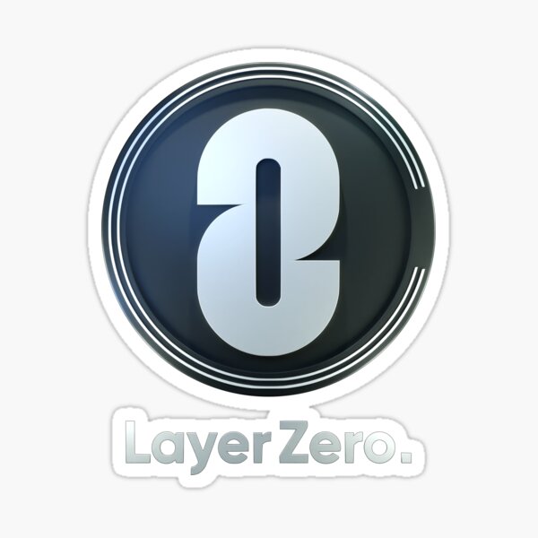 "LayerZero lab logo and coin with font. " Sticker for Sale by ...