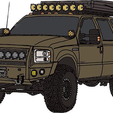 "Ford excursion overland" Sticker for Sale by Arseman69 | Redbubble