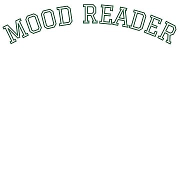 "Mood Reader - Bookish Merch" Sticker for Sale by Courtnie Pollard ...