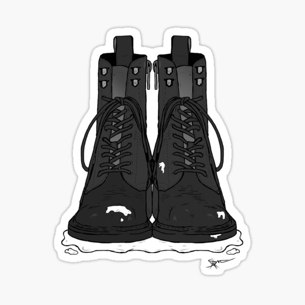 "Boots" Sticker for Sale by real-mature | Redbubble