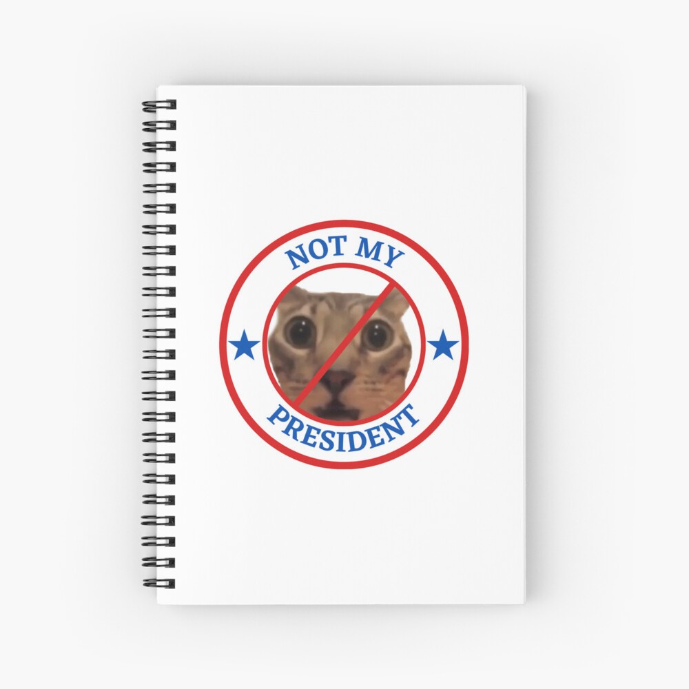 "Not My President - Meme Cat" Sticker for Sale by AntiPolitical | Redbubble