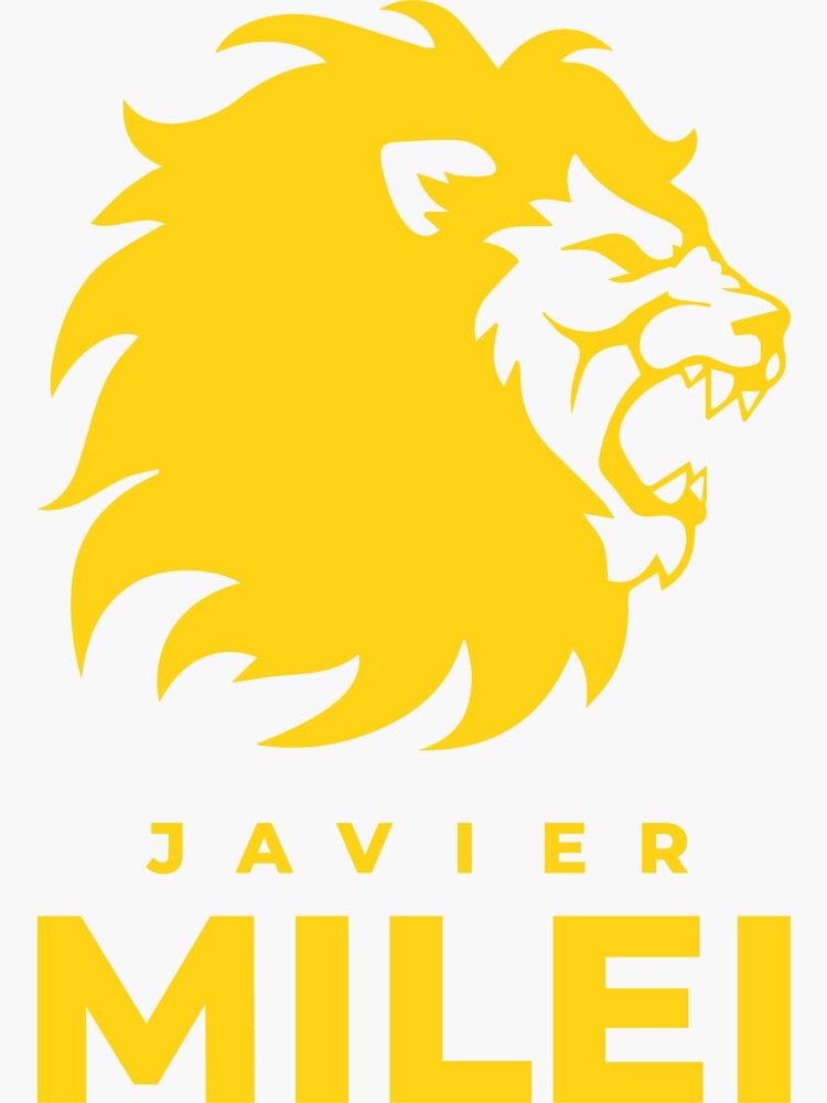 Pegatina «Logo Milei» de pelucastore | Redbubble