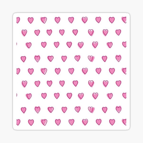 "Pink heart pattern" Sticker for Sale by allyweirdo | Redbubble