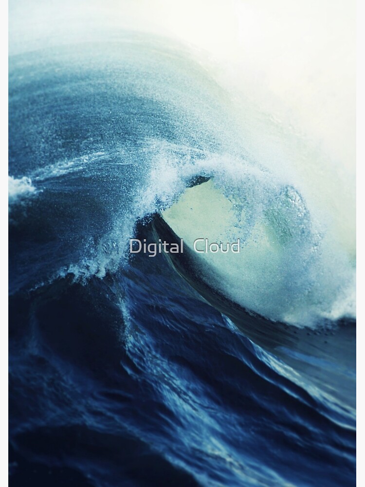 "Blue Ocean wave energy" Poster for Sale by nth4ka | Redbubble