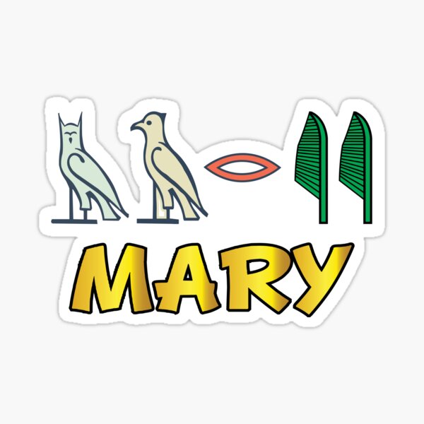 "MARY-American names in hieroglyphic letters-MARY, name in a Pharaonic ...