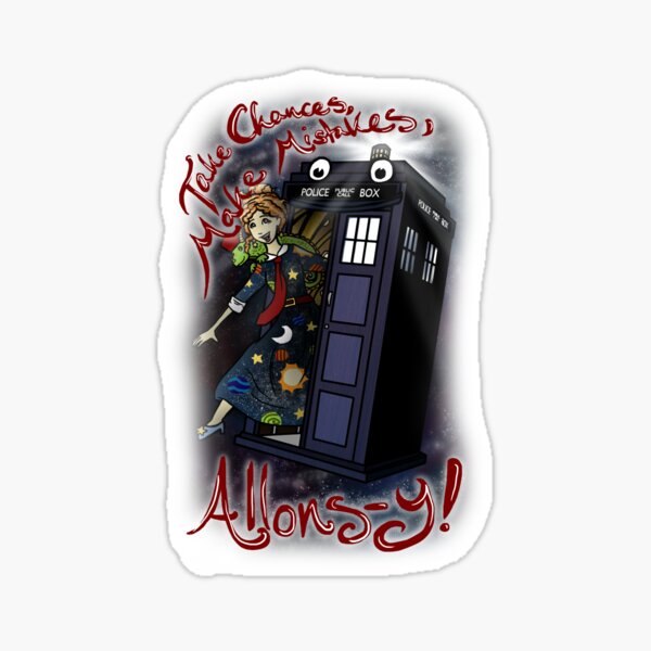 "Frizzle Who" Sticker by marachistudios | Redbubble