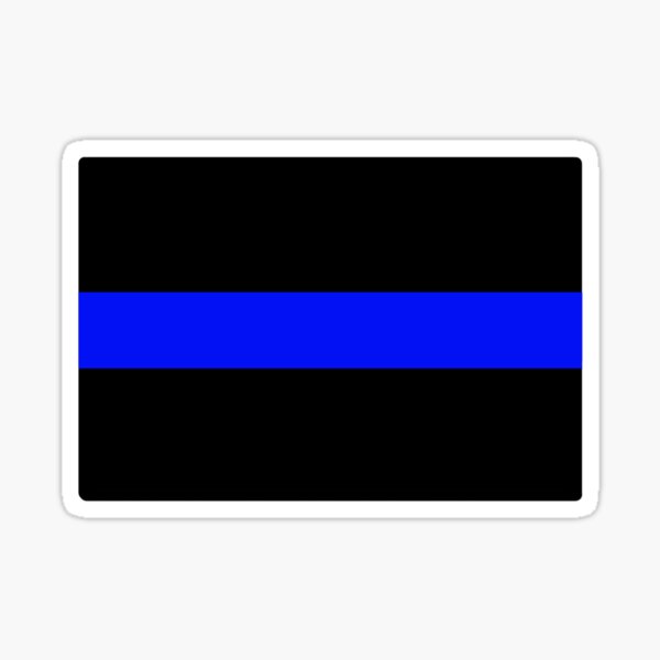 "Thin Blue Line" Sticker for Sale by rjbaldockdesg | Redbubble