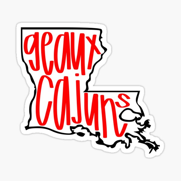 "Geaux Cajuns" Sticker for Sale by heatherkleinsas | Redbubble