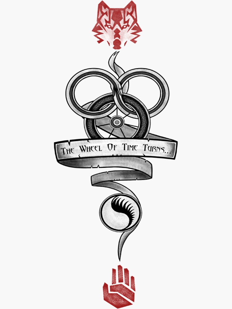 "a wheel of time symbol" Sticker for Sale by CooleyCarnell | Redbubble