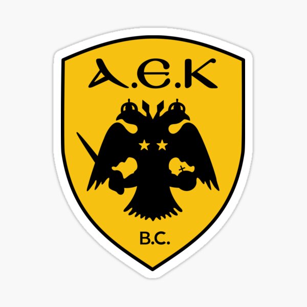 "AEK BC - AEK Athens - Greek Basketball Team" Sticker for Sale by ...