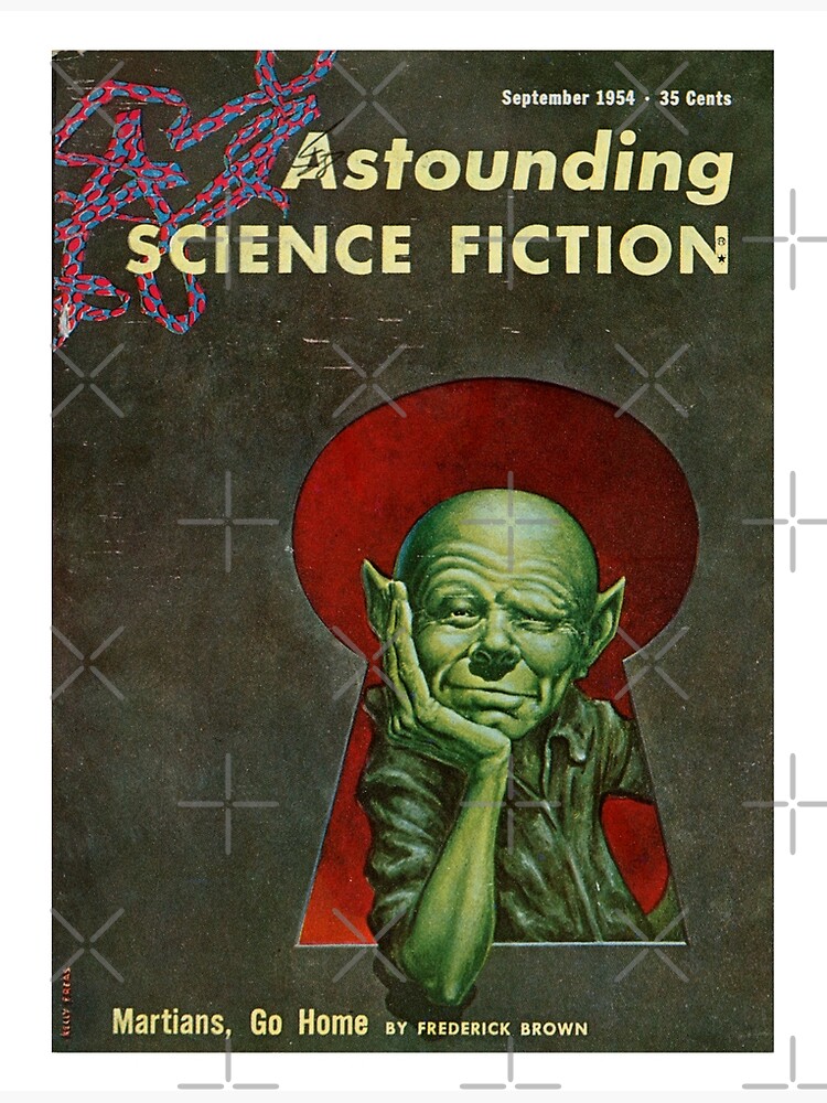 "Astounding Science Fiction Magazine 1954, 50s Sci-Fi Vintage Retro ...