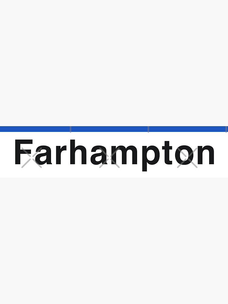 "Farhampton" Sticker for Sale by Serendipity Studios | Redbubble