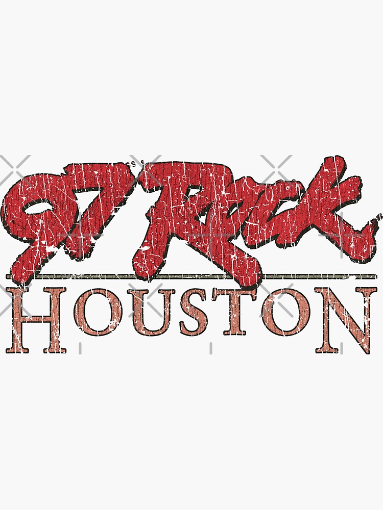 "97 Rock Houston 1986" Sticker for Sale by AstroZombie6669 | Redbubble