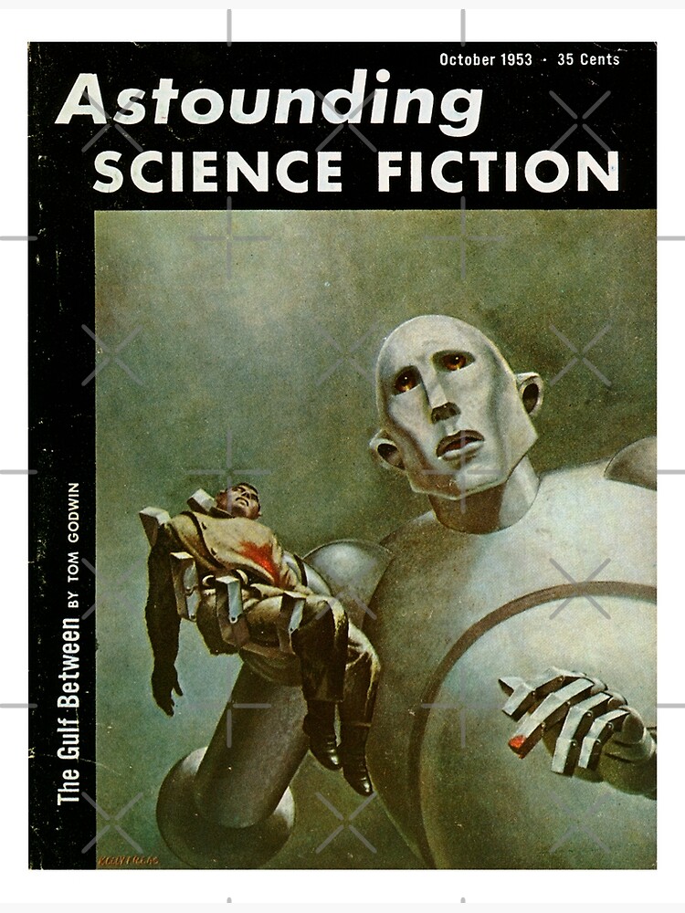 "Sci-Fi Astounding Science Fiction Magazine 50s 1953 Cover Art" Poster ...