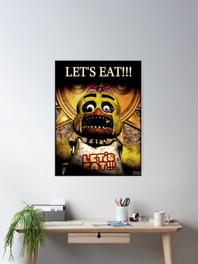 "Fnaf Plus Chica poster" Poster for Sale by inb4 | Redbubble